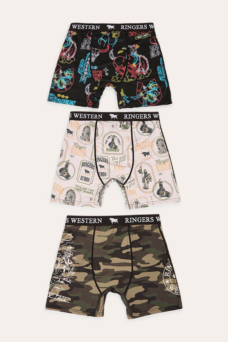 Rowdy Mens Trunk 3 Pack - Multi – Ringers Western