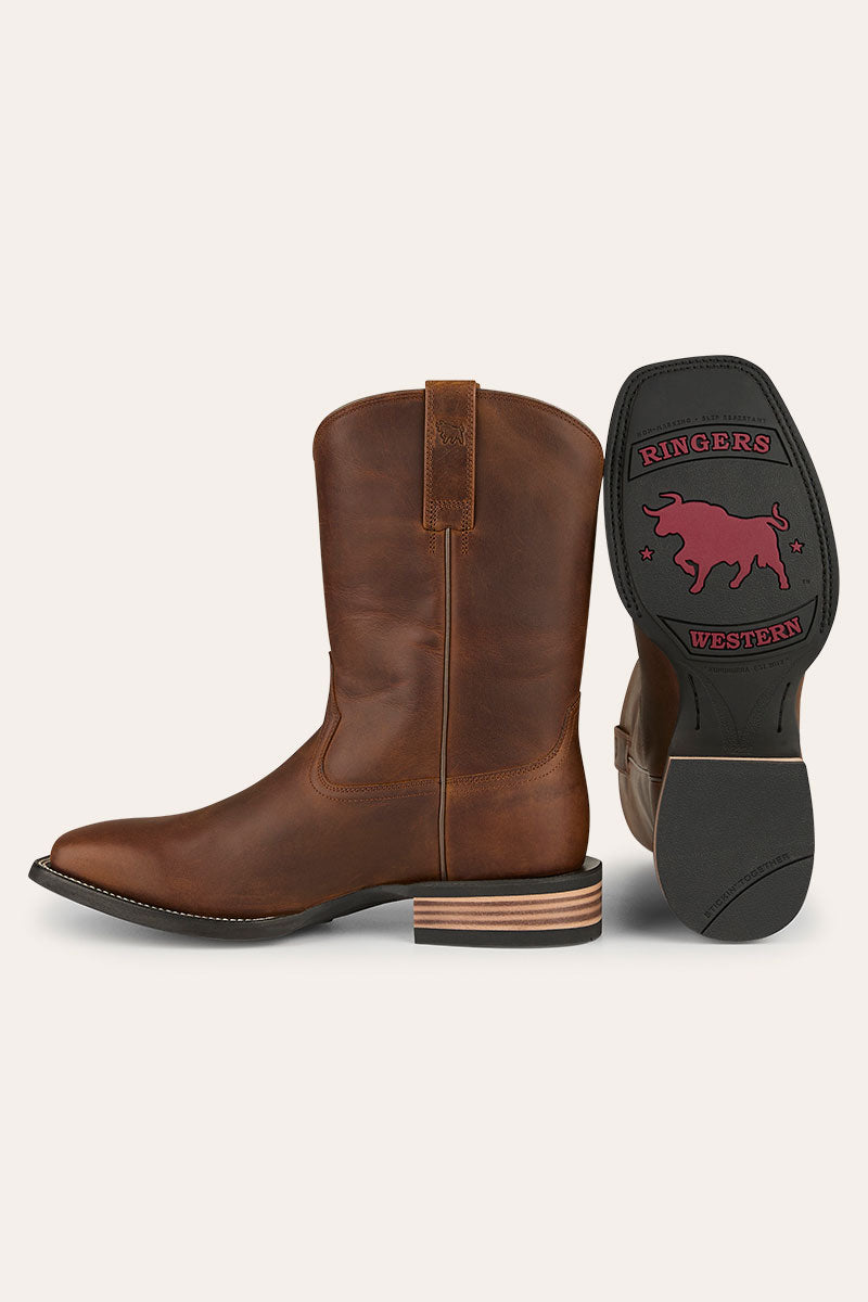 Roper Square Toe Boot - Tan – Ringers Western