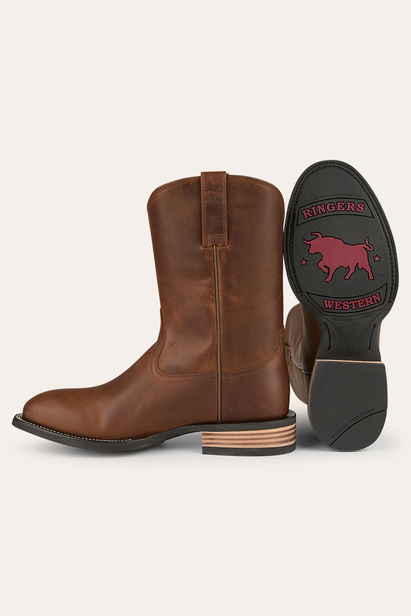 Roper Round Toe Boot - Tan – Ringers Western