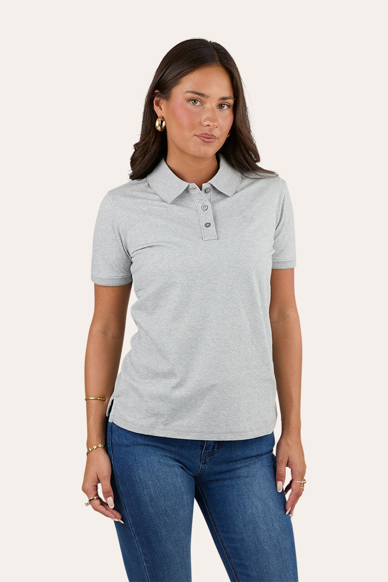 Tech Womens Polo - Grey Marle – Ringers Western