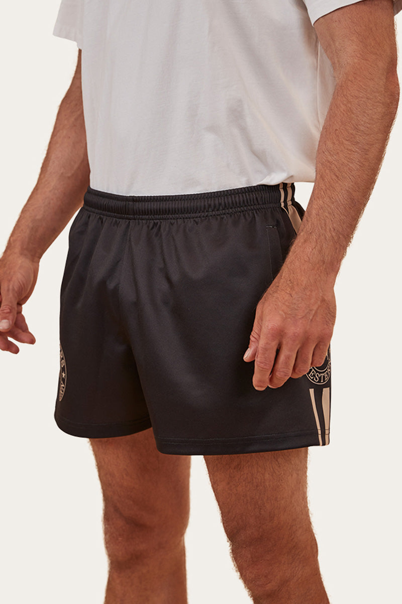 Ringers Footy Shorts - Black – Ringers Western