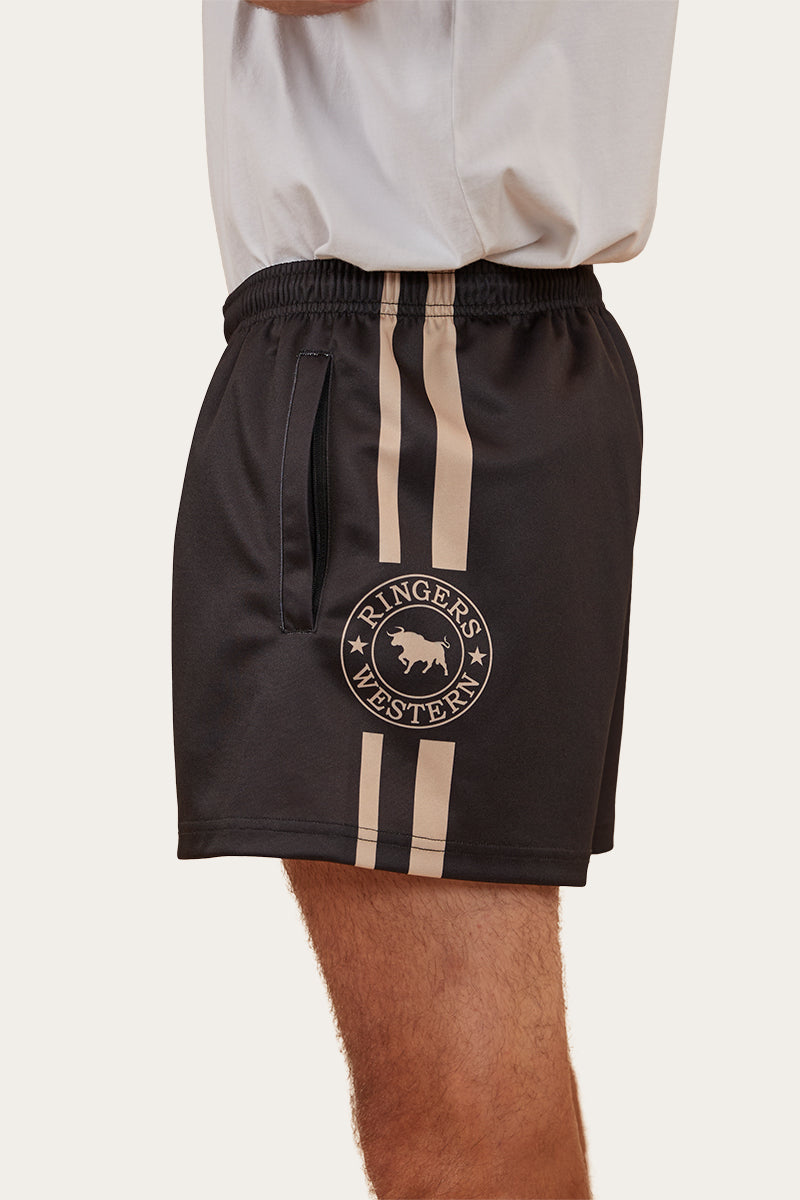 Ringers Footy Shorts - Black – Ringers Western