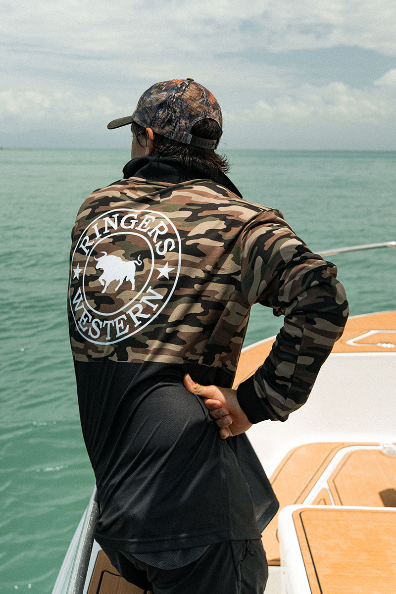 Halls Creek Unisex Fishing Jersey - Camo – Ringers Western