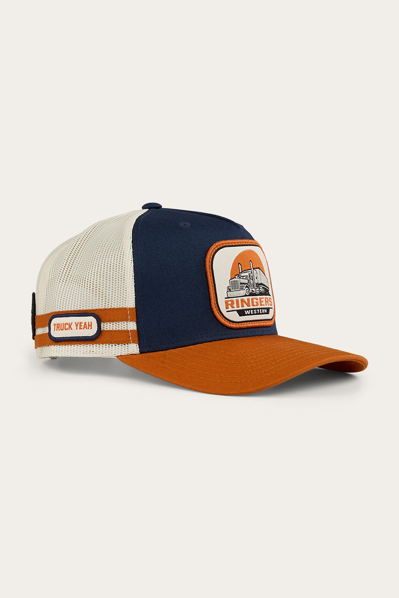 Big Rig Trucker Cap - Navy / Burnt Orange – Ringers Western