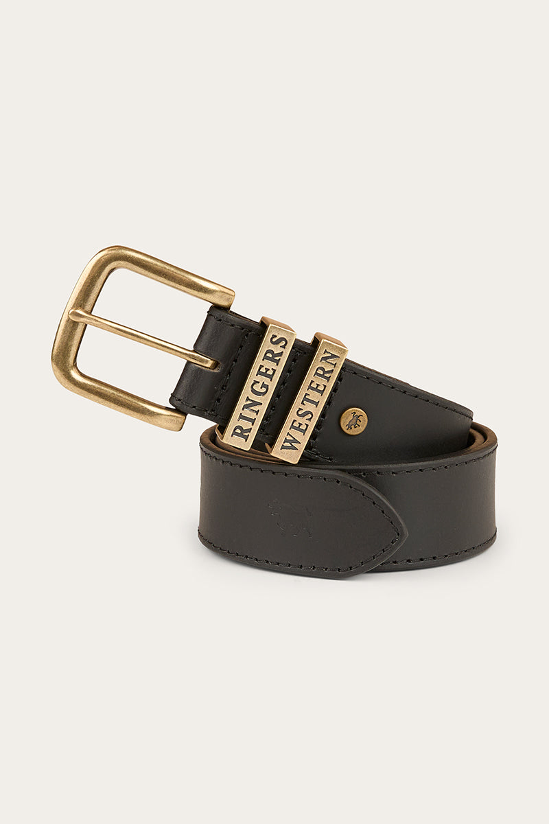 James Belt - Black / Gold – Ringers Western