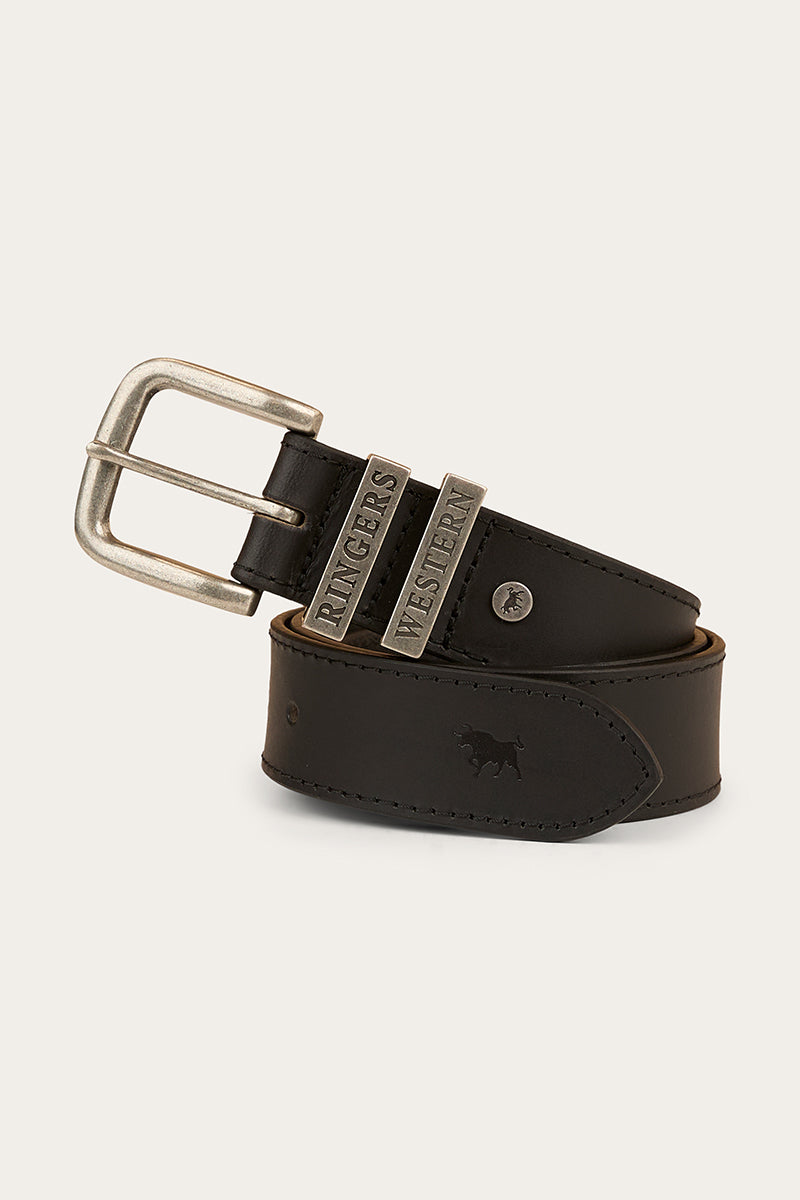 James Belt - Black / Silver – Ringers Western
