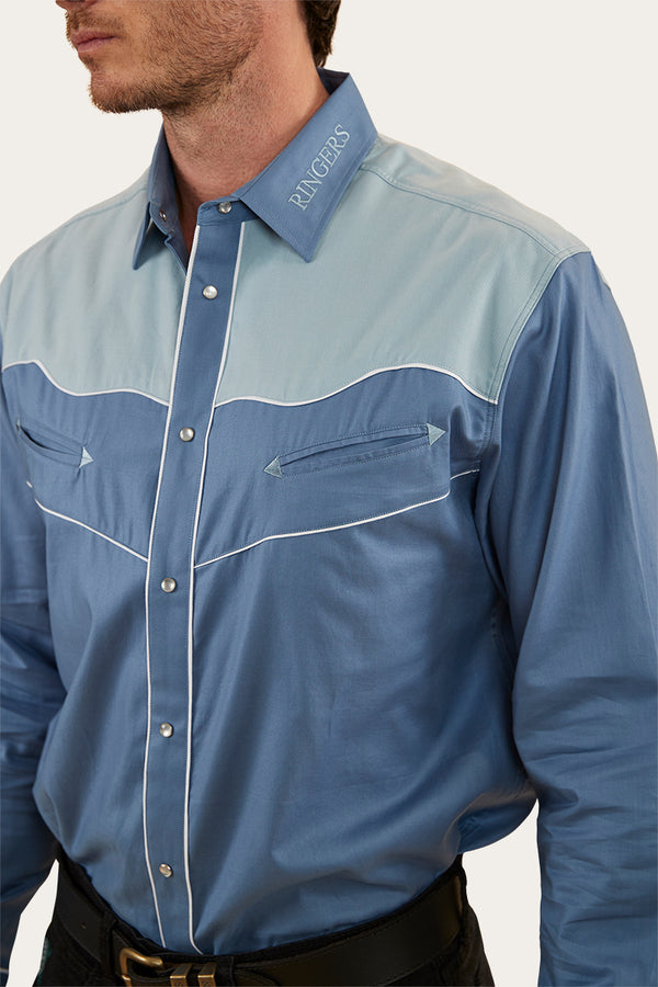 McGraw Mens Western Shirt - Blue – Ringers Western