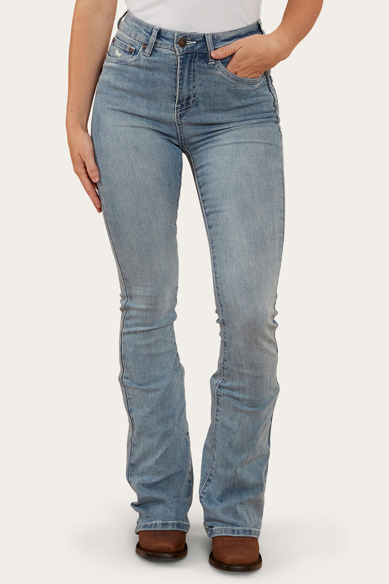 Penny Rodeo Womens High-Rise Bootleg Jeans - Light Blue – Ringers Western