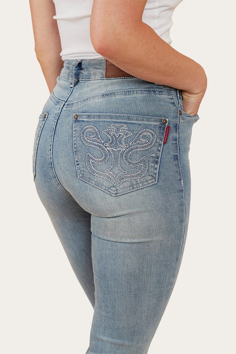 Penny Rodeo Womens High-Rise Bootleg Jeans - Light Blue – Ringers Western