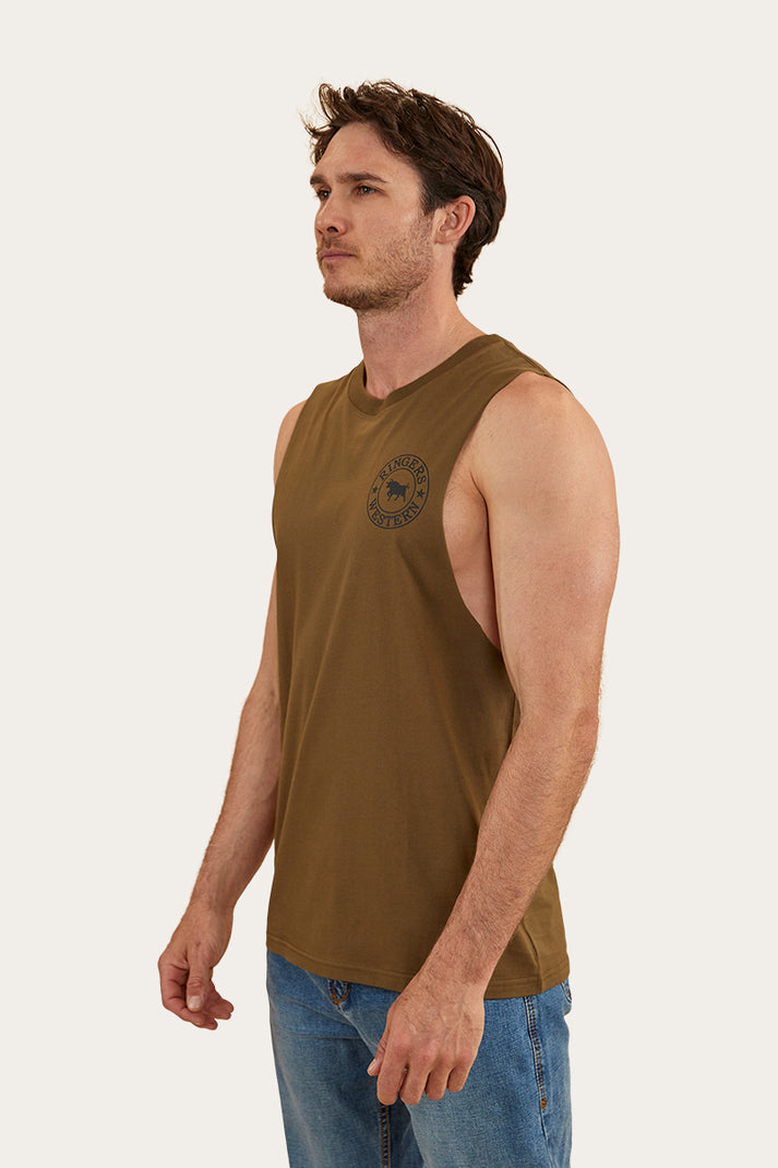 Signature Bull Mens Muscle Tank - Military Green – Ringers Western