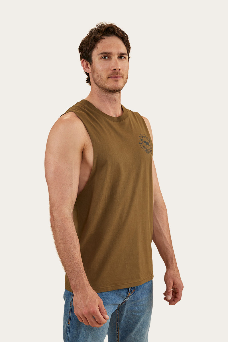 Signature Bull Mens Muscle Tank - Military Green – Ringers Western