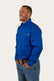 King River Half Button Work Shirt - Royal Blue – Ringers Western